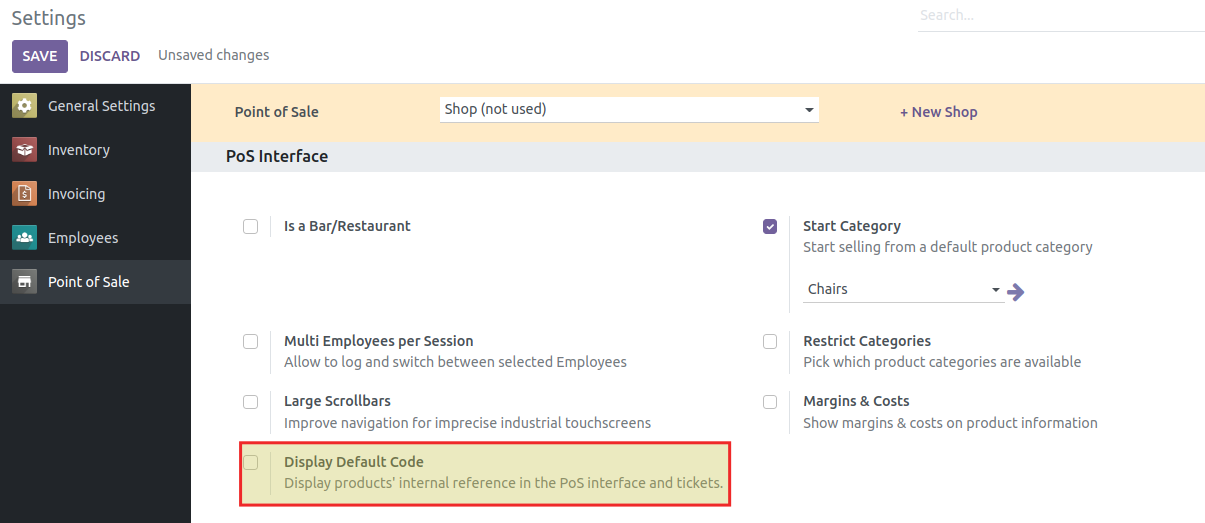 Odoo Addon Pos Product Display Default Code · Pypi 