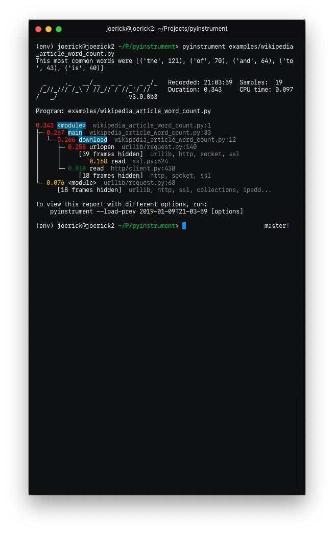 pyinstrument · PyPI